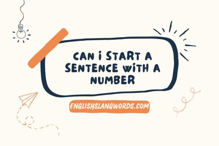 Can I Start a Sentence with a Number? [Detail Explanation] - English ...